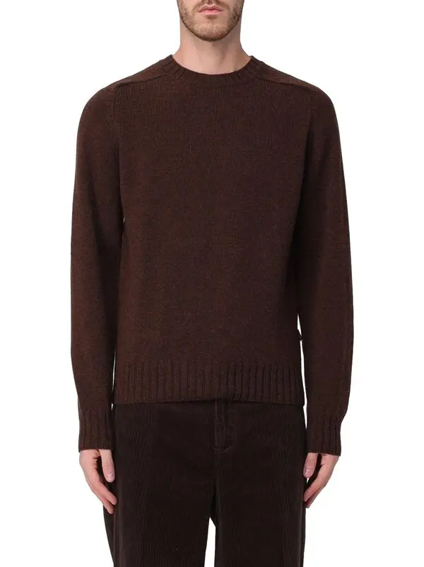 SEBAGO Long-sleeve Wool Crewneck Jumper With Ribbed Trims - Dark