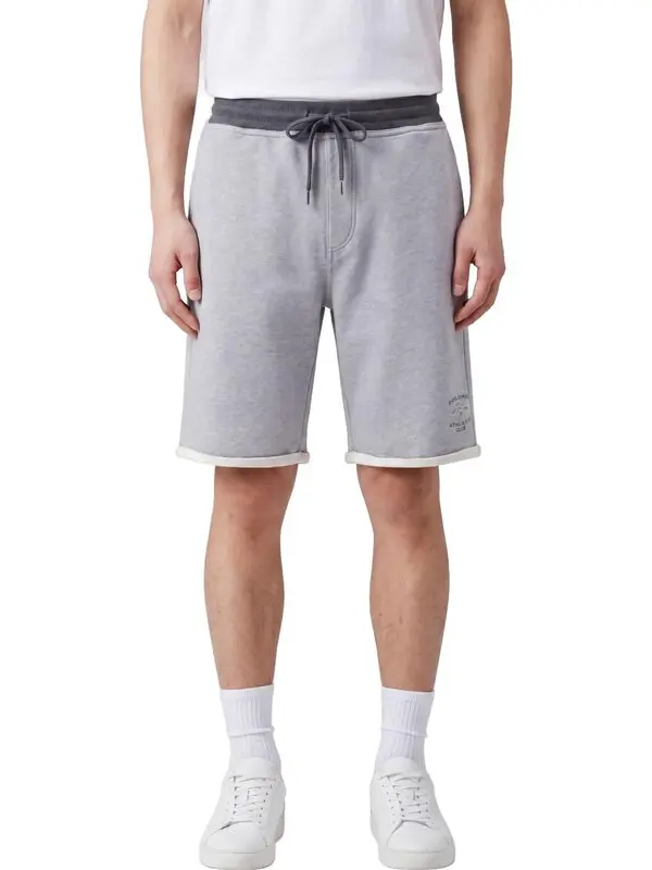 Brunello Cucinelli Cotton Athletic Shorts With Drawstring Waist - Grey