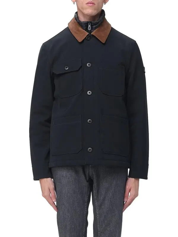 Peuterey Bergher Cotton Drill Windbreaker Jacket With Primaloft® Padding - Black