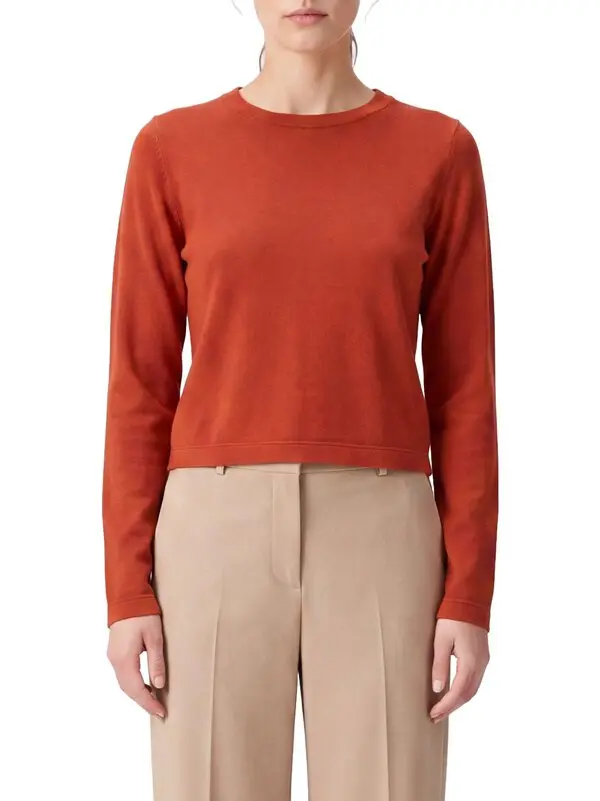 Extreme Cashmere Long-sleeved T-shirt In Cotton And Cashmere Blend - Red