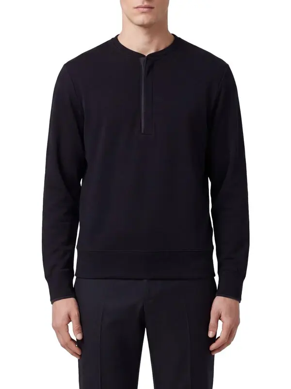TOM FORD Wool Silk And Cashmere Blend Crew-neck Jumper With Ribbed Trims - Black