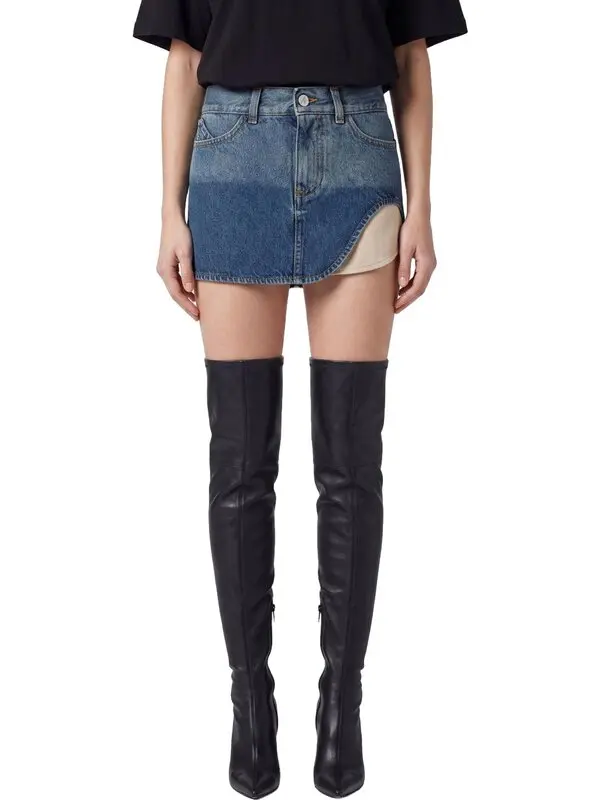Attico Denim Skirt - Blue