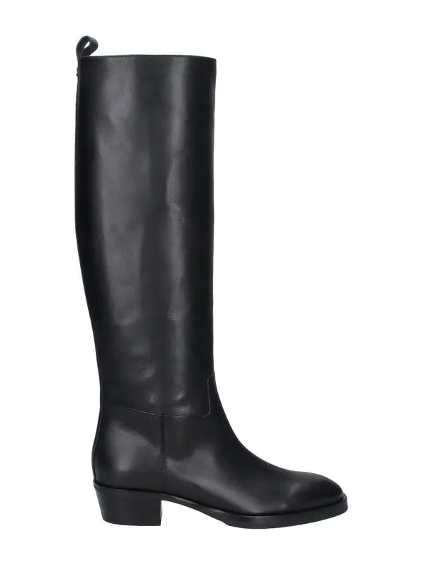 JIMMY CHOO Leather Knee-high Boots - Black