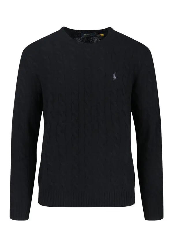Polo Ralph Lauren Wool-cashmere Crewneck Sweater - Black