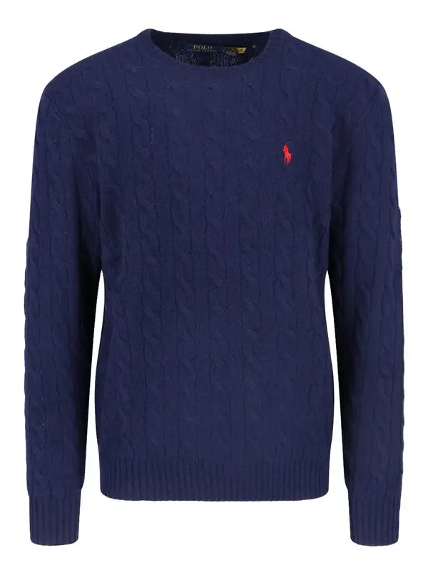 Polo Ralph Lauren Wool & Cashmere Crewneck Sweater - Blue