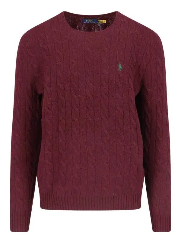 Polo Ralph Lauren 90% Wool 10% Cashmere Crewneck Sweater - Red