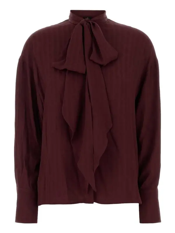 Etro Grape Crepe Shirt - Purple