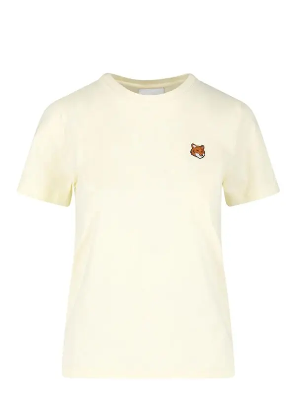 Maison Kitsuné 100% Cotton Graphic T-shirt - Yellow