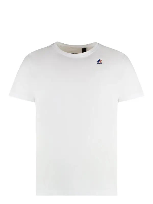 K-WAY Cotton Crew-neck T-shirt - White