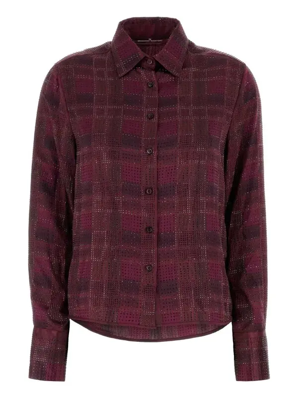 Ermanno Scervino Printed Silk Shirt For - Checked