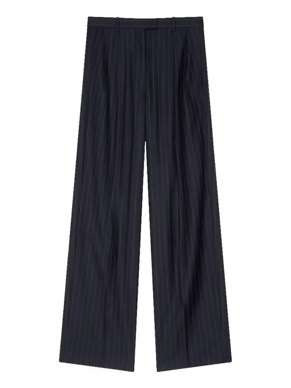 Givenchy Wool Double-pleat Trousers - Blue