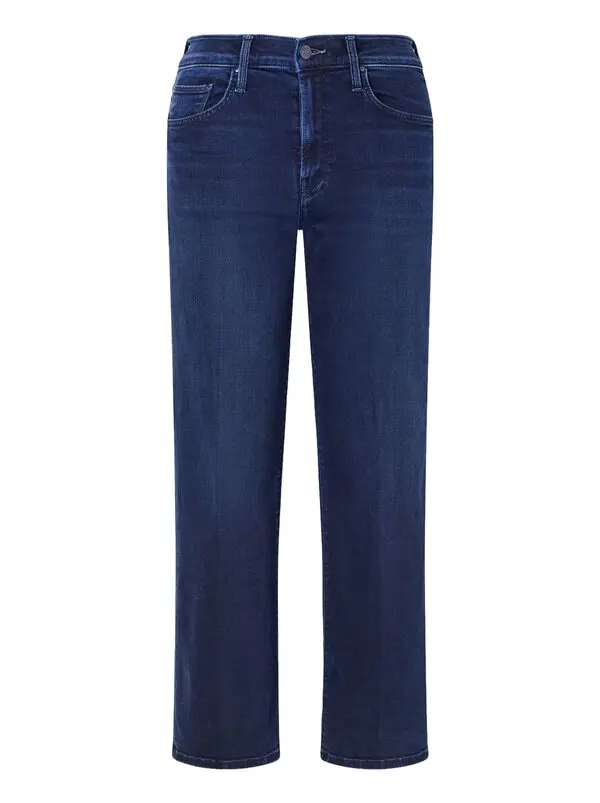 MOTHER The Rambler Zip Straight-leg Jeans - Blue
