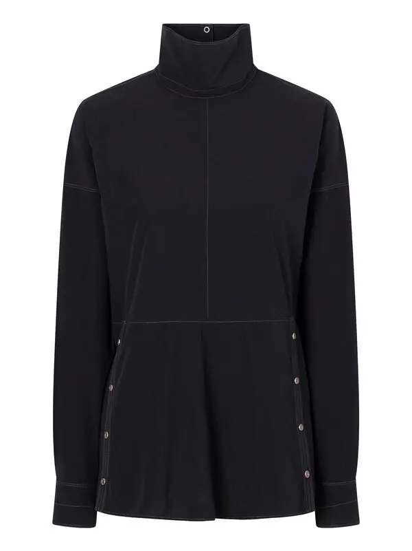 LEMAIRE Cotton-crepe Blouse - Black
