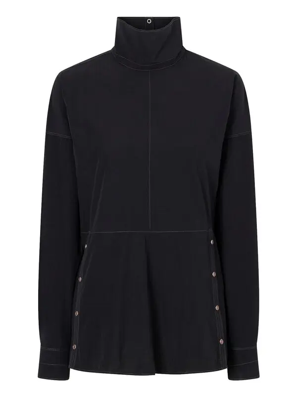 LEMAIRE Cotton-crepe Blouse - Black