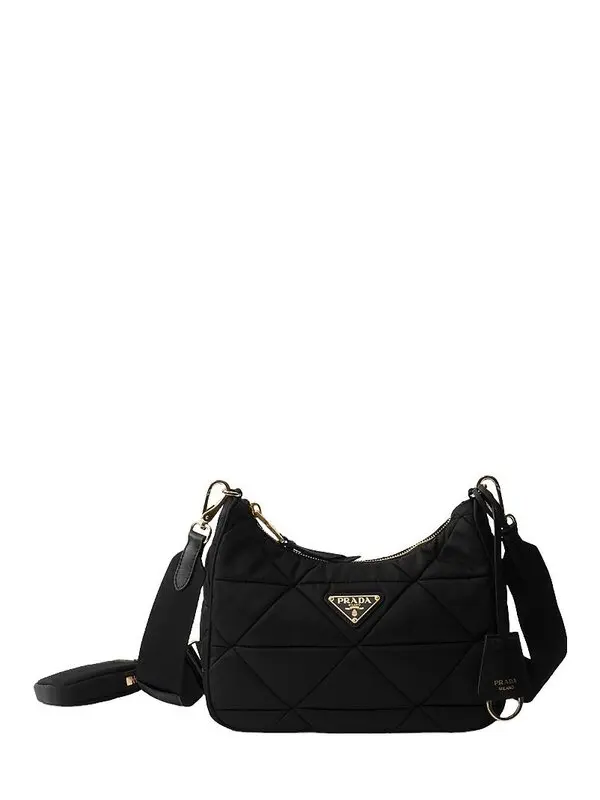 Prada Quilted Re-nylon Shoulder Bag - Black