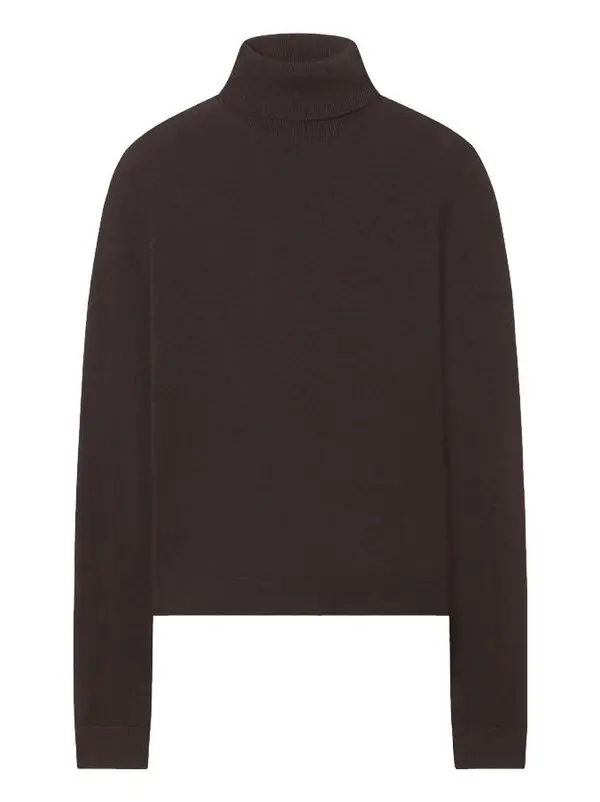 Co Fine Cashmere Slim Turtleneck - Brown