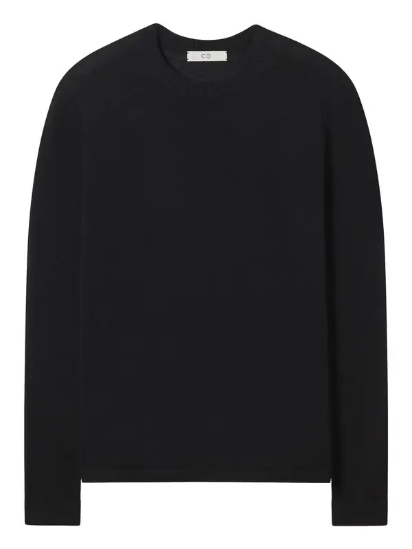 Co Fine Cashmere Long-sleeve Top - Black