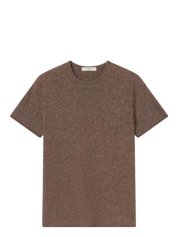Co Cashmere Silk Knit T-shirt - Brown