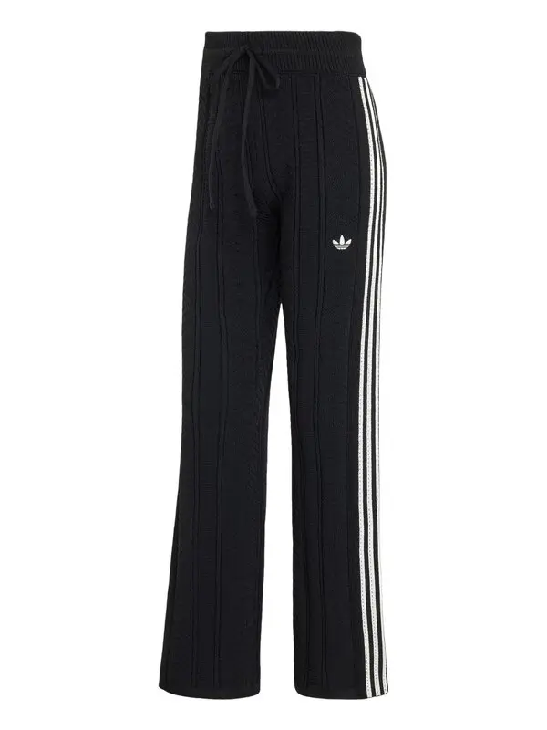 Adidas Wide-leg Track Pant Asia Sizing - Black/cloud White