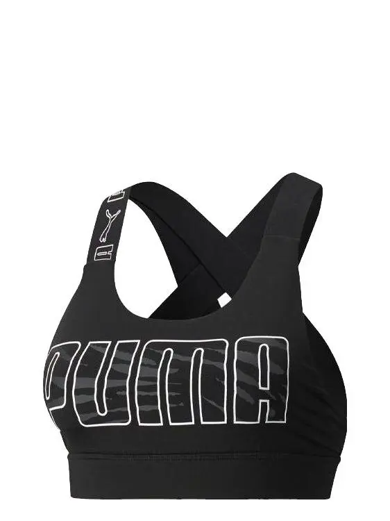 PUMA Mid Impact Feel It Training Bra 'black - Onyx