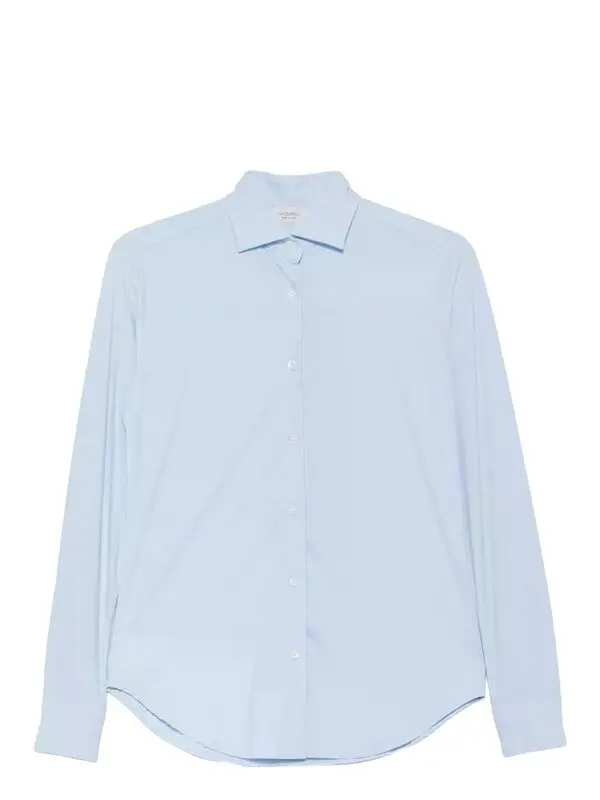 MAZZARELLI Long-sleeve Button-down Shirt - Blue