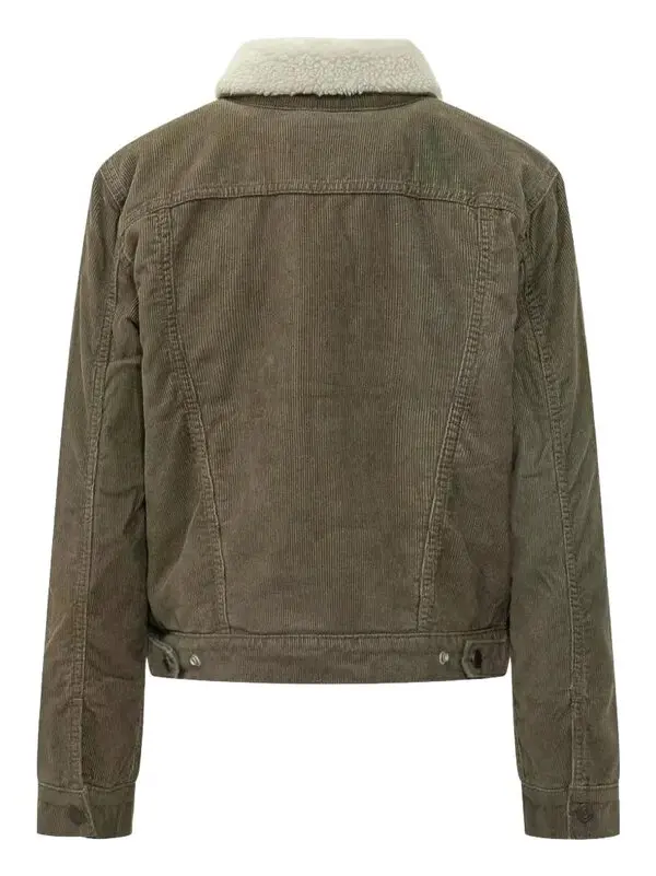 LEVI'S Sherpa-collar Corduroy Jacket - Brown