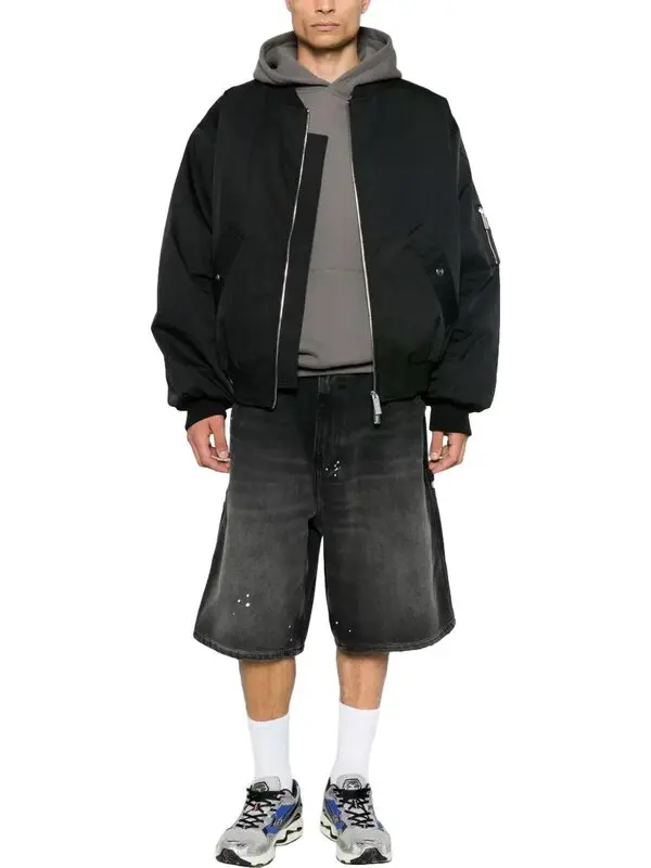 WRSTBHVR Zip-up Bomber Jacket - Black