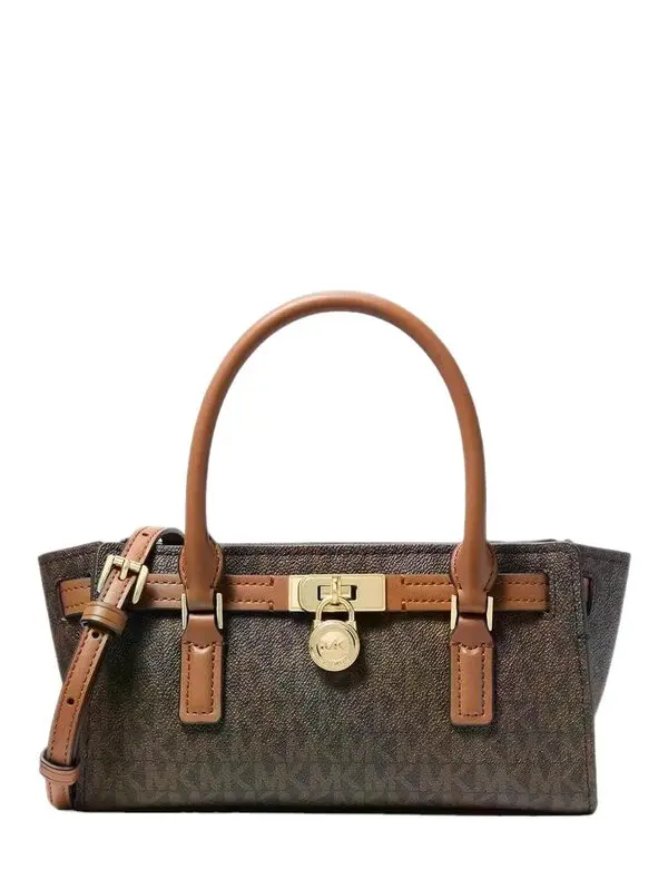 Michael Kors Hamilton Moderne Extra-small Signature-logo Crossbody Bag - Brown