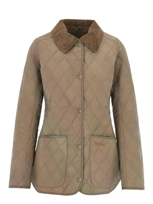 Barbour Annandale Quilted Corduroy-collar Jacket - Neutrals