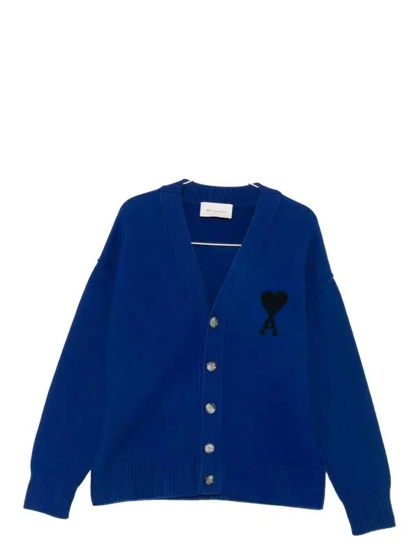 AMI Paris De Coeur Cardigan - Blue