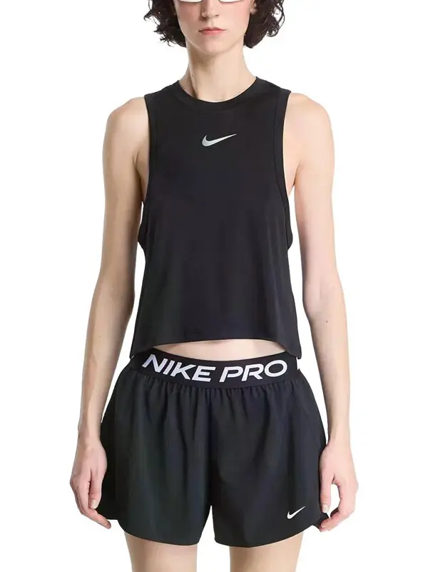 Nike Pro Dri-fit Cropped Tank Top - Black