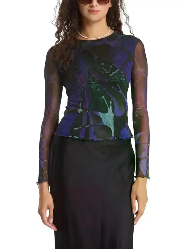 Desigual Graphic-print Jersey - Blue