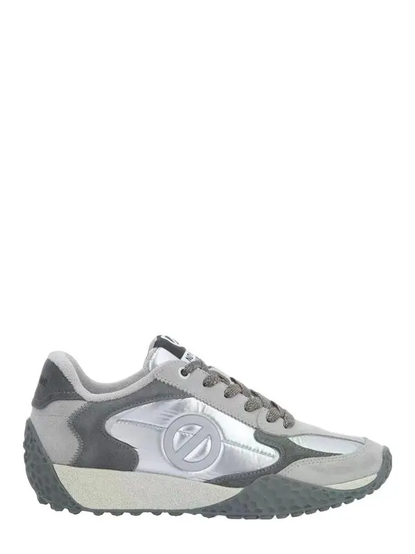 NO NAME Kate Logo-patch Metallic Sneakers - Grey