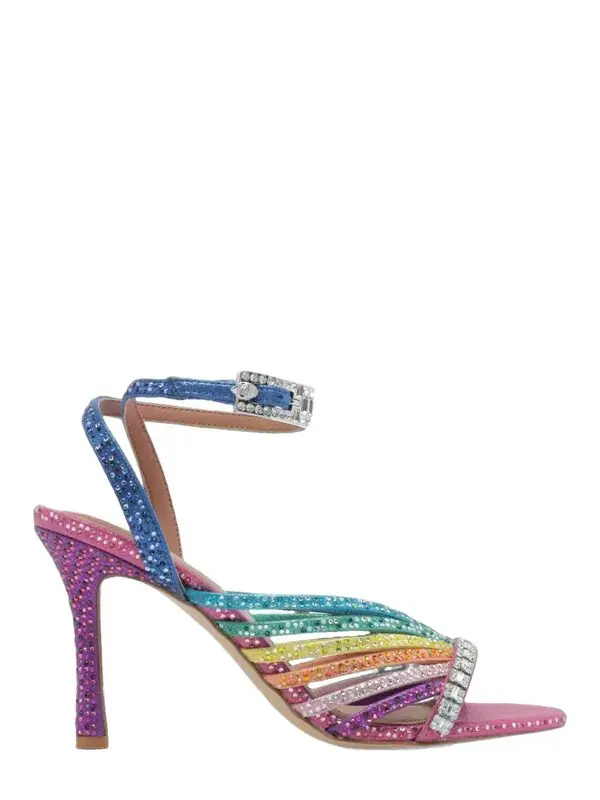 Kurt Geiger Crystal-embellished Strappy Sandals - Pink