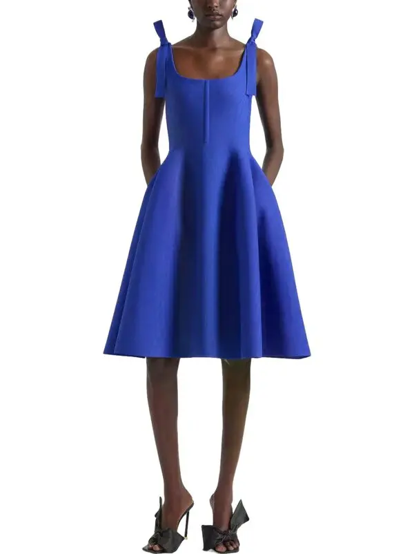 Givenchy Bow-detail Midi Dress - Blue