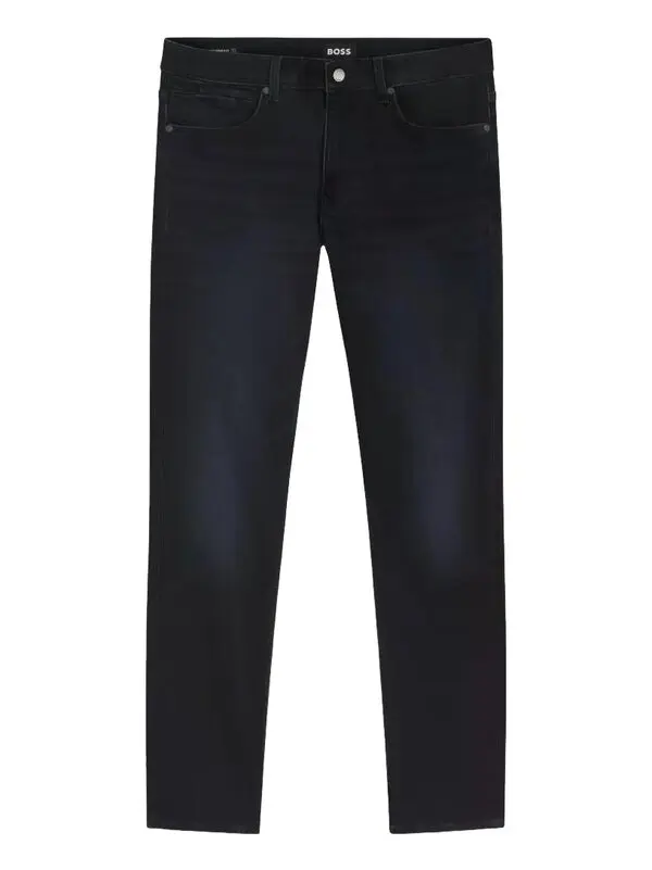 BOSS Delaware Slim-fit Jeans In Knitted Indigo Stretch Denim - Blue