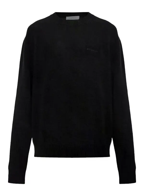 Givenchy Logo-embroidered Sweater - Black