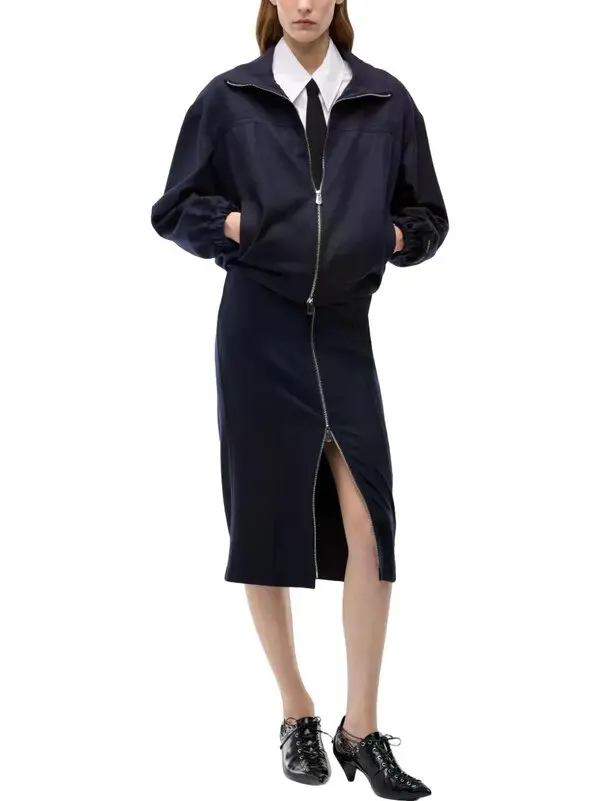 Pinko Zip-fastening Panelled Skirt - Blue