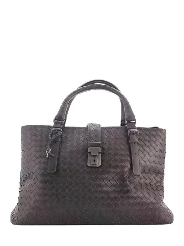 Bottega Veneta Intrecciato Nappa Roma Tote Bag - Brown