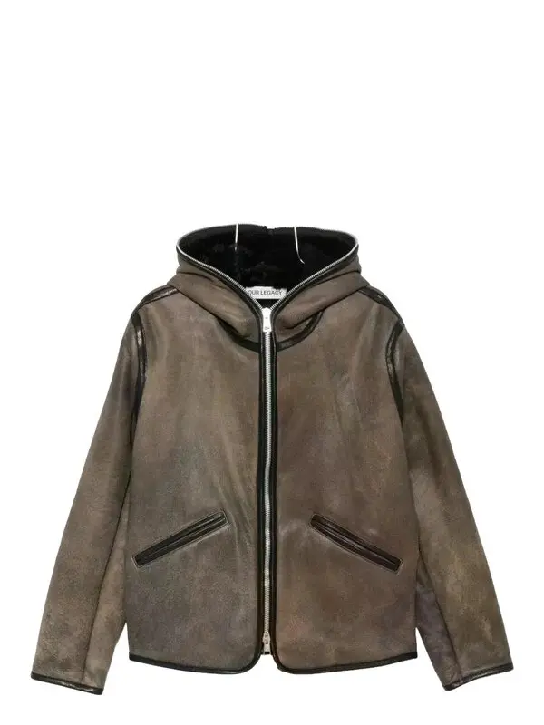 Our Legacy Shearling Zip-fastening Jacket - Grey
