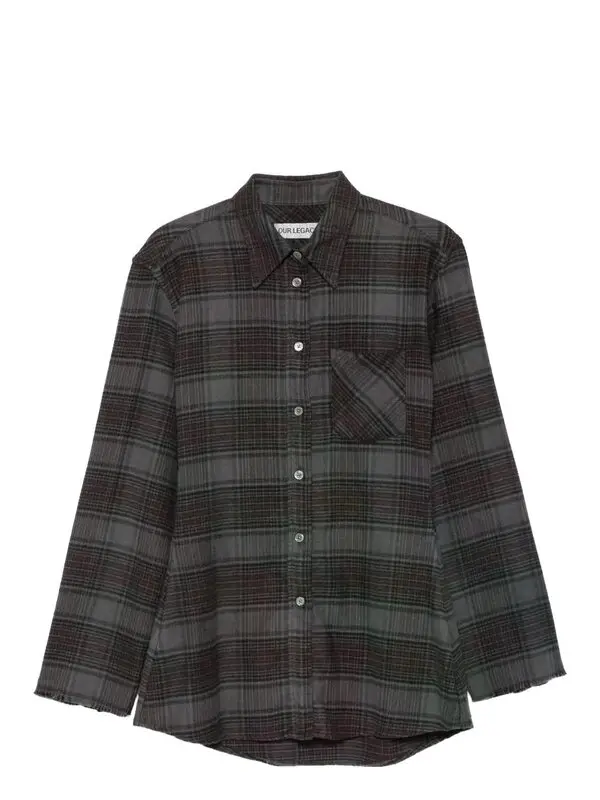 Our Legacy Daisy Checkered Shirt - Grey