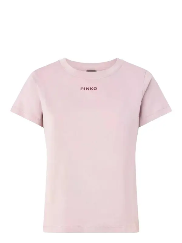 Pinko Logo-print T-shirt - Pink