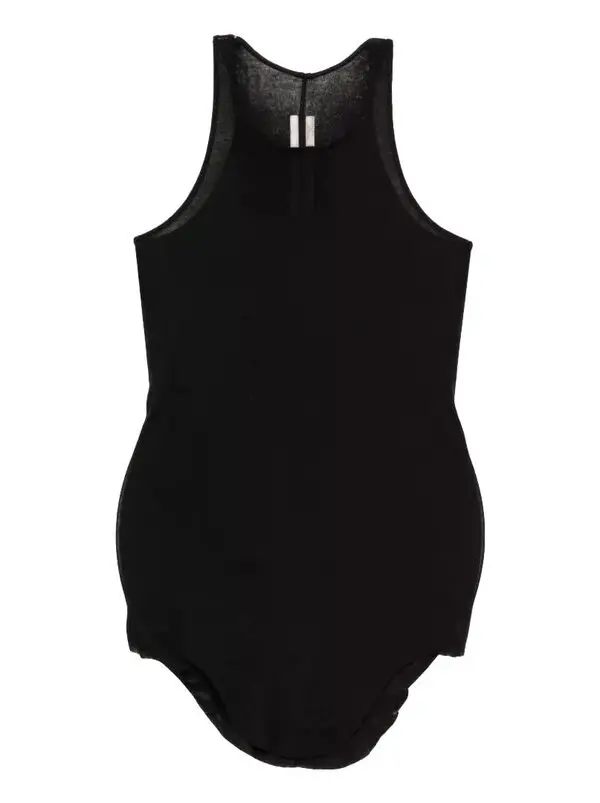 Rick Owens Ribbed-knit Tank Top - Black