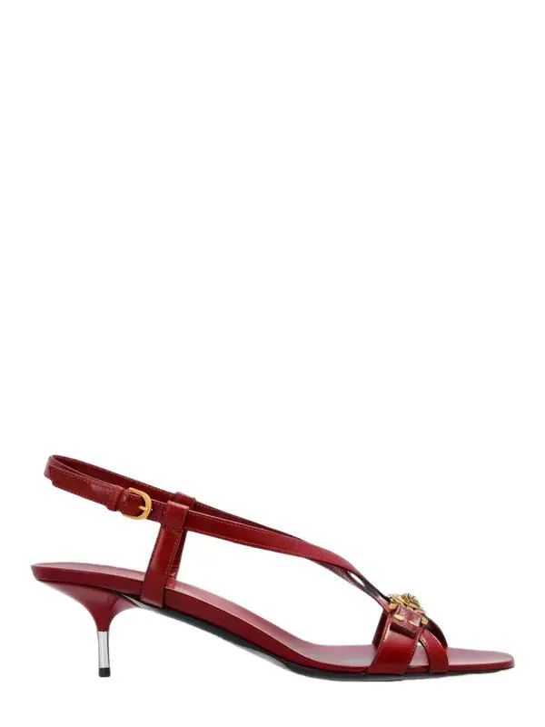 Versace Marisa Leather Sandals 50 Mm - Red