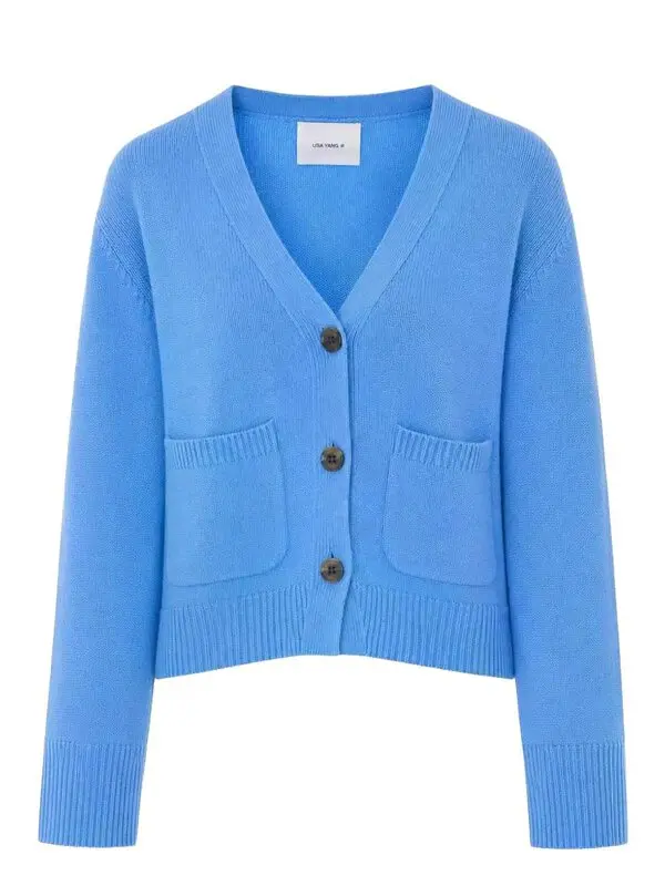 LISA YANG Danni Cashmere Cardigan - Blue