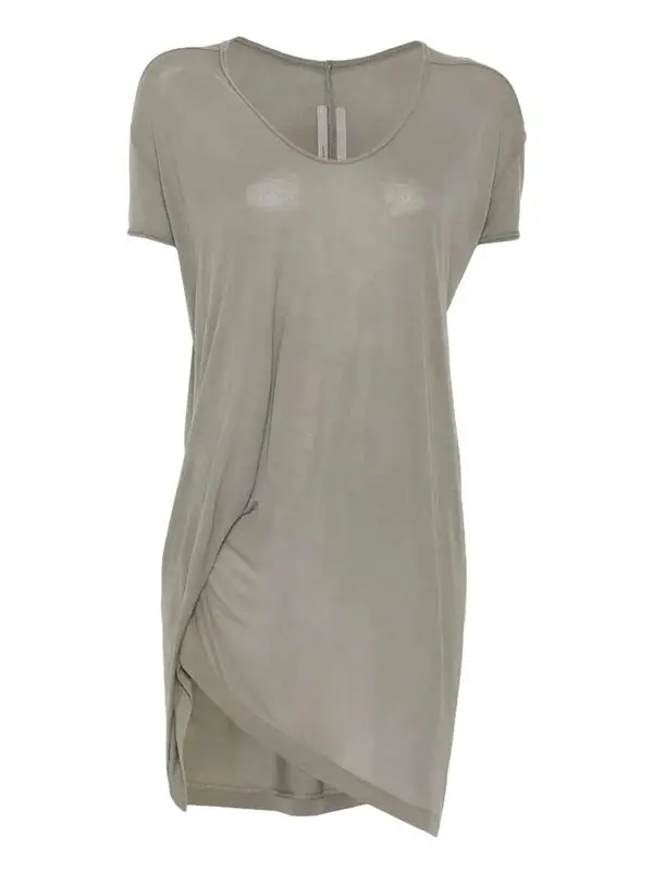 Rick Owens Draped V-neck T-shirt - Grey