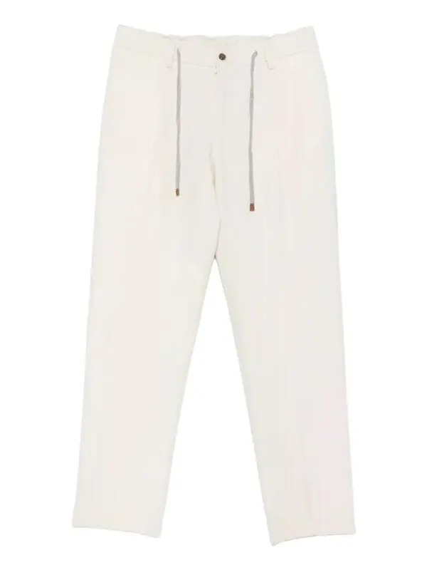 ARTE ANTWERP Pleated Drawstring Trousers - Neutrals