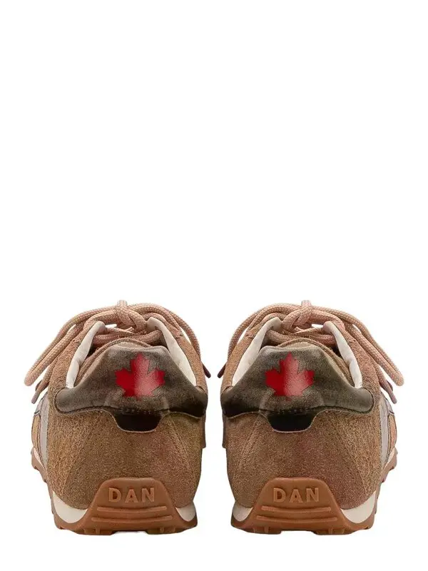 Dsquared2 Double-lace Suede Sneakers - Brown