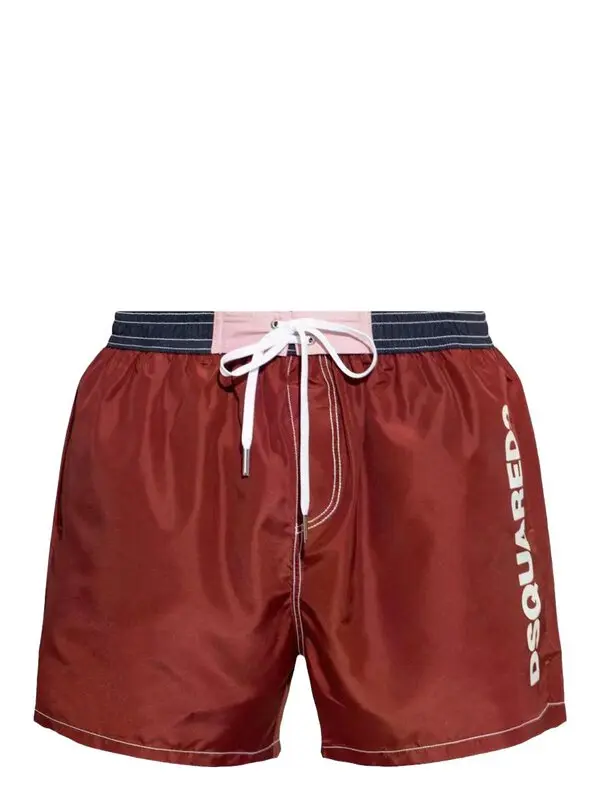 Dsquared2 Logo-print Swim Shorts - Red