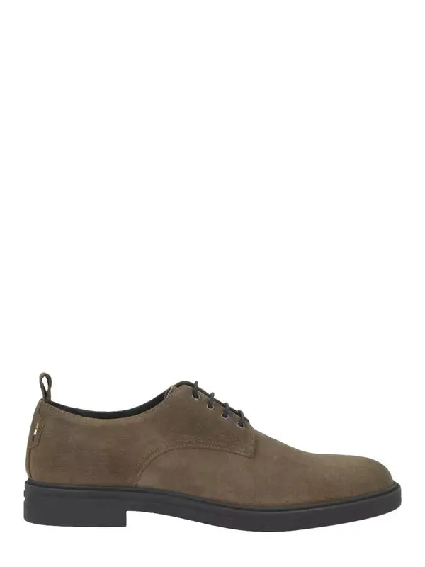 BOSS Calev Suede Lace-up Loafers - Green